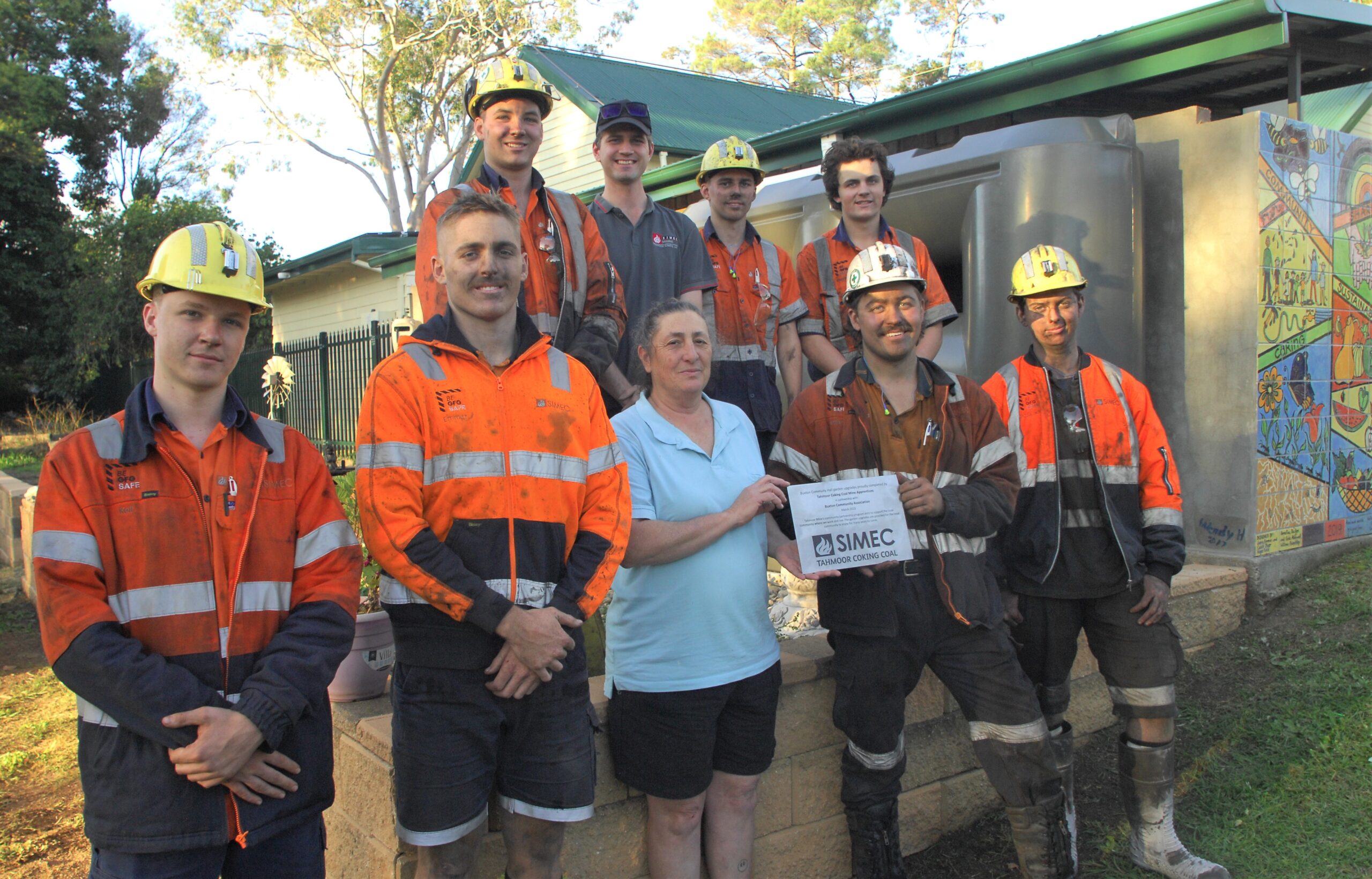 Tahmoor apprentices pitch in to complete community project - Tahmoor ...